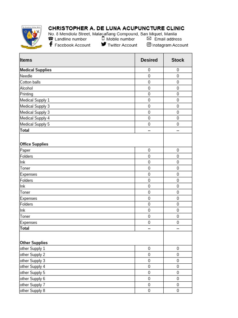 Form-04-Inventory-of-Stocks - Sample 2 | PDF