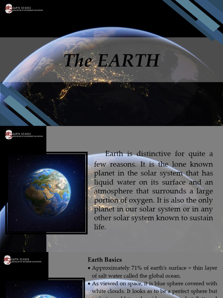 Earth Science Overview for Education | PDF | Earth | Structure Of The Earth