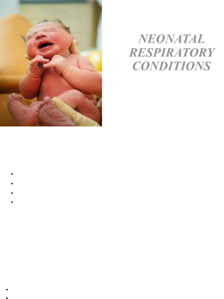 Understanding Neonatal Respiratory Issues | PDF | Lung | Pneumonia
