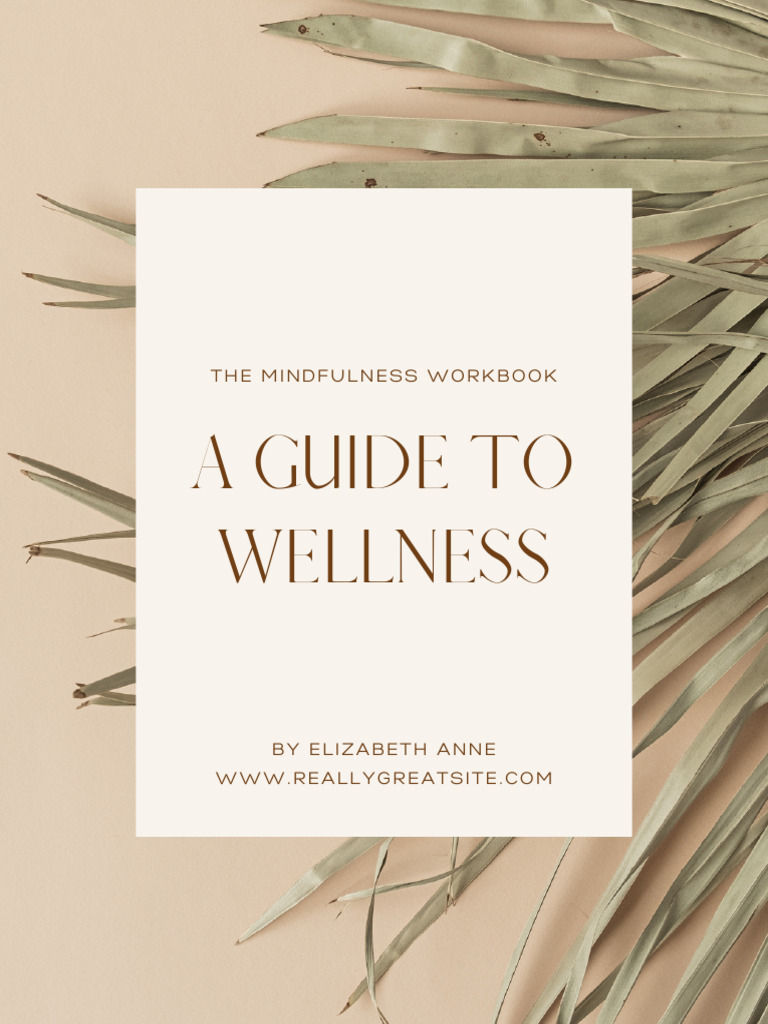 Beige Minimalist Health and Wellness Magazine Cover | PDF