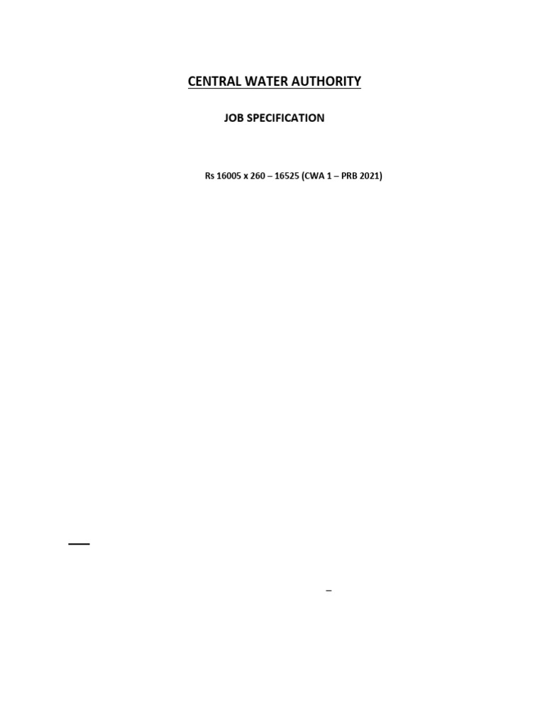 Job Spec Trainee Meter Reader | PDF