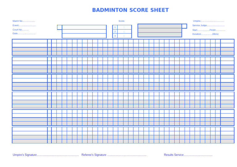 Umpire Score Sheet | PDF