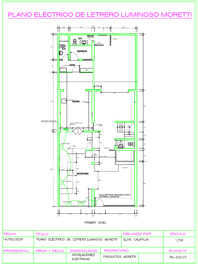 Plano Eléctrico 1 | PDF