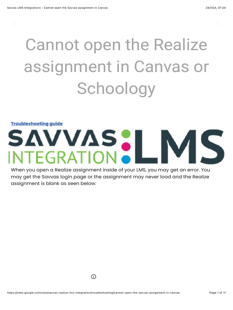 Savvas LMS Integrations | PDF | Safari (Web Browser) | Http Cookie