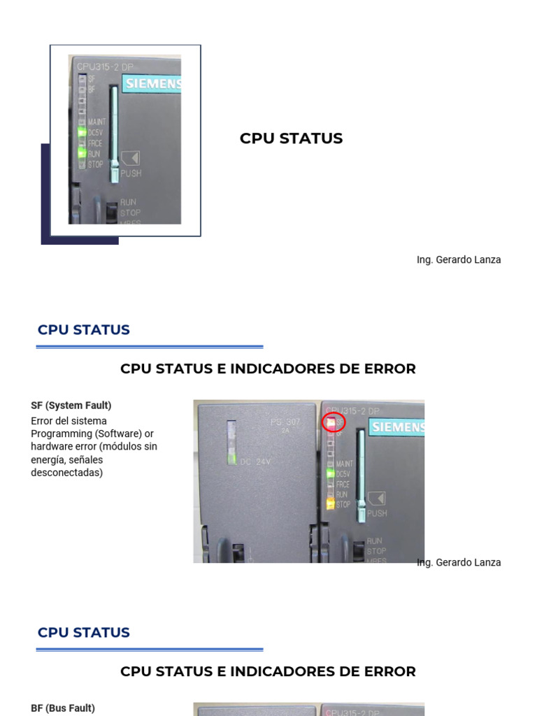 04 Cpu Status | PDF