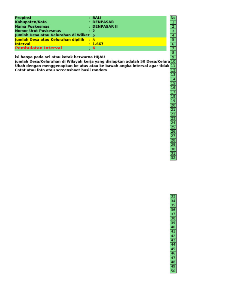 1. Random 1 Desa dari 1 Wilayah Kerja Puskesmas_Surveilans KAMRT 24_rev-v2 (1) | PDF