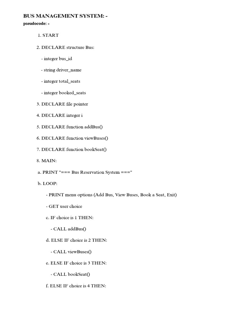 Bus Management System Guide | PDF | Computer File | Bus