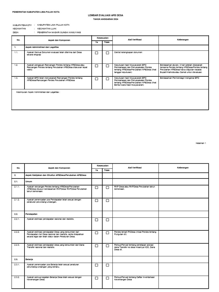 LEMBAR EVALUASI SKM | PDF
