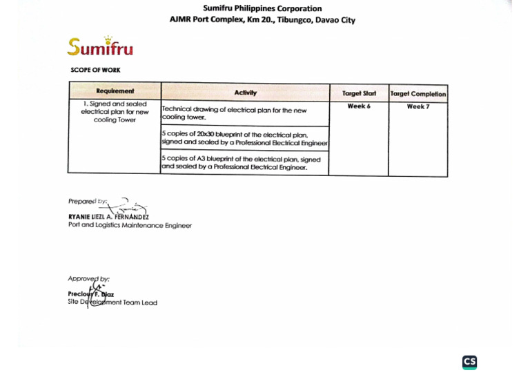 Scope of Work_PEE Services | PDF