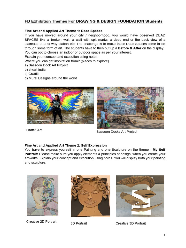 Exhibition Themes for Art Students | PDF | Design | Fine Art