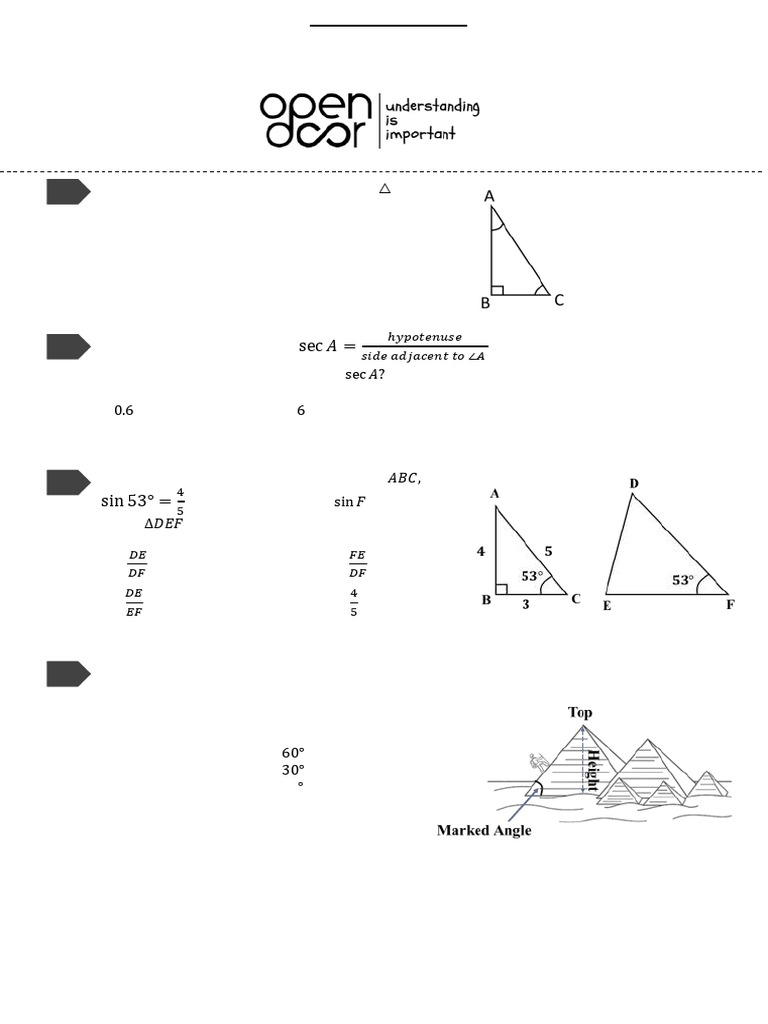 Trigonometry Mastery Assessment for 10th Grade | PDF | Elementary ...
