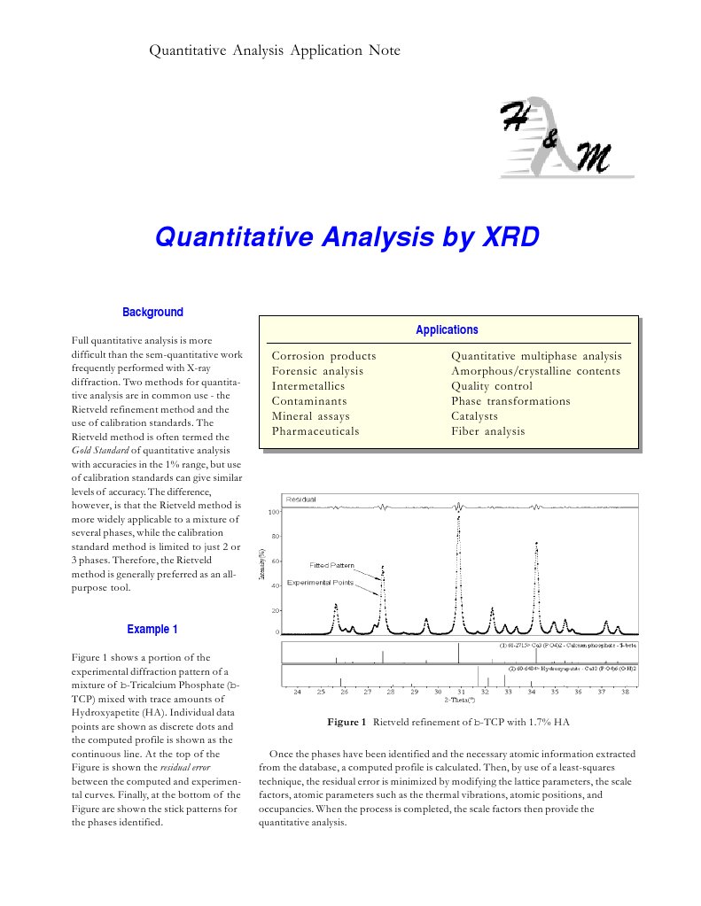 Quant | PDF | X Ray Crystallography | Chemical Product Engineering