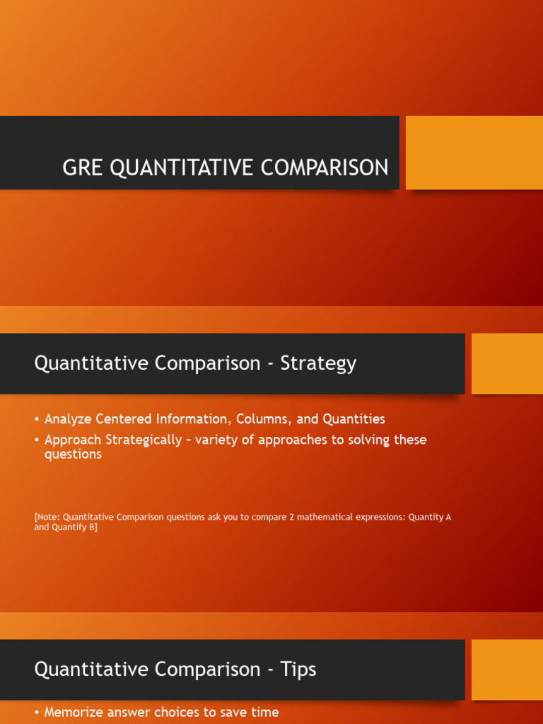 GRE+Quantitative+Comparison (2) | PDF