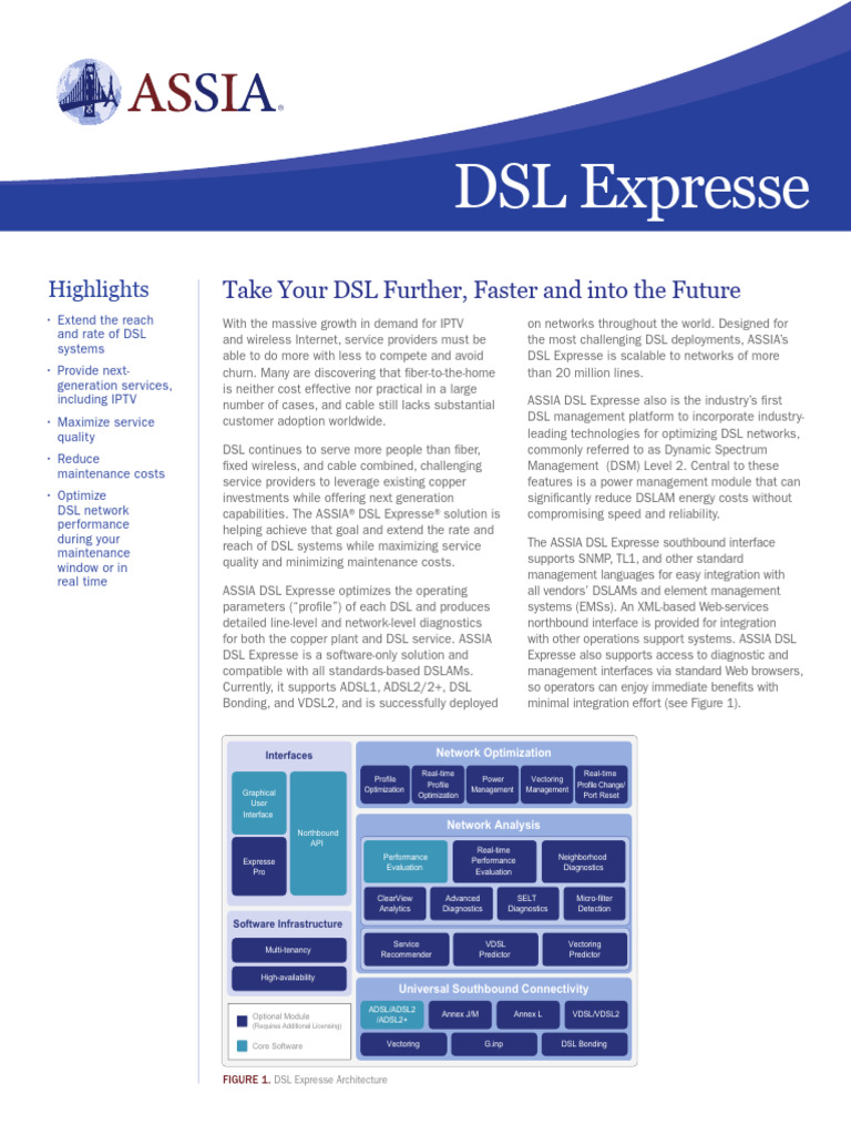 DSL Expresse Product Brief | PDF | Digital Subscriber Line ...