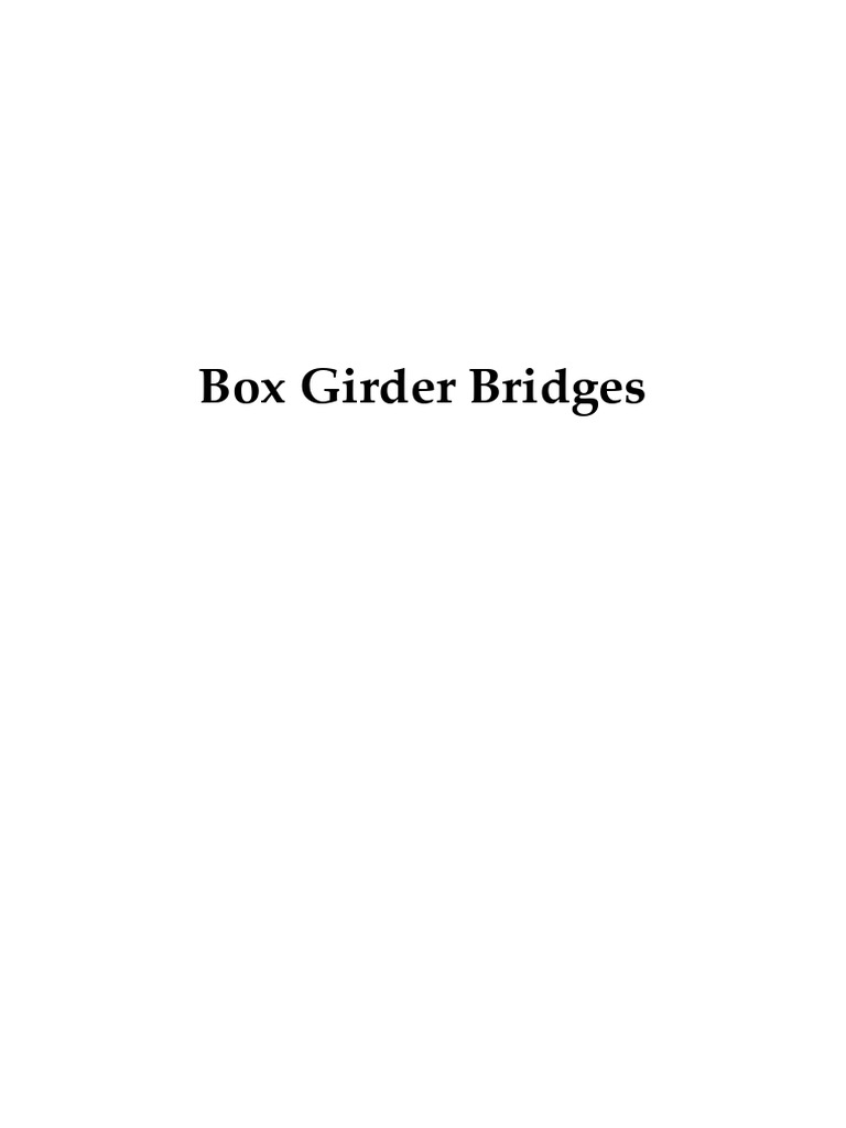 UNIT-II-Box Girder Bridges | PDF | Beam (Structure) | Bending