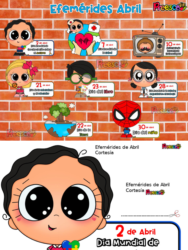 Efemérides de Abril: Eventos Clave | PDF