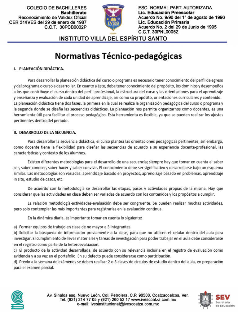 NORMATIVAS | PDF | Evaluación | Enseñando