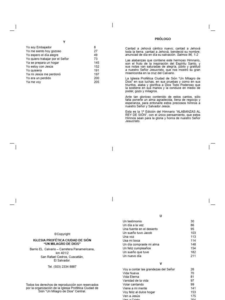 Himnario Aprobado Tipo Folleto Corte A Mitad | PDF | Cristo (título) | Jesús