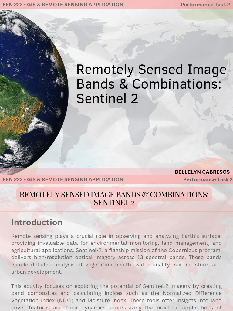 Sentinel-2 Band Combinations Guide | PDF | Geographic Information ...