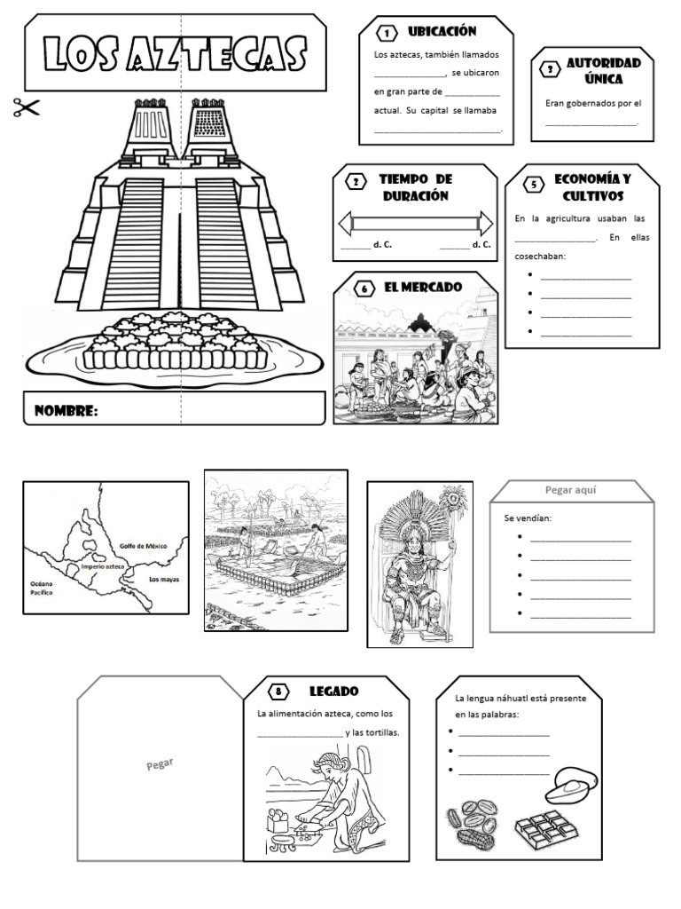 Lapbook Los Aztecas | PDF | azteca