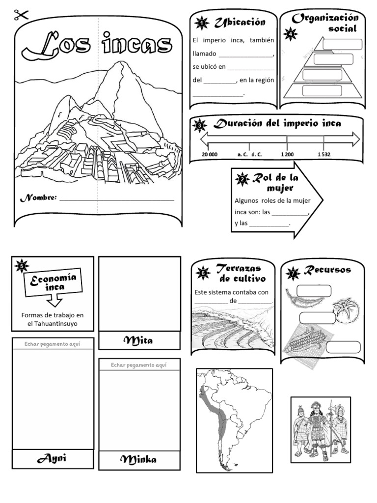 Lapbook Los Incas | PDF | Imperio Inca | Perú