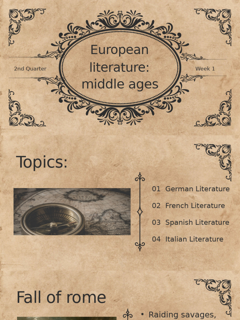 W1 - Early European Literature | PDF | Bias | Ignorance