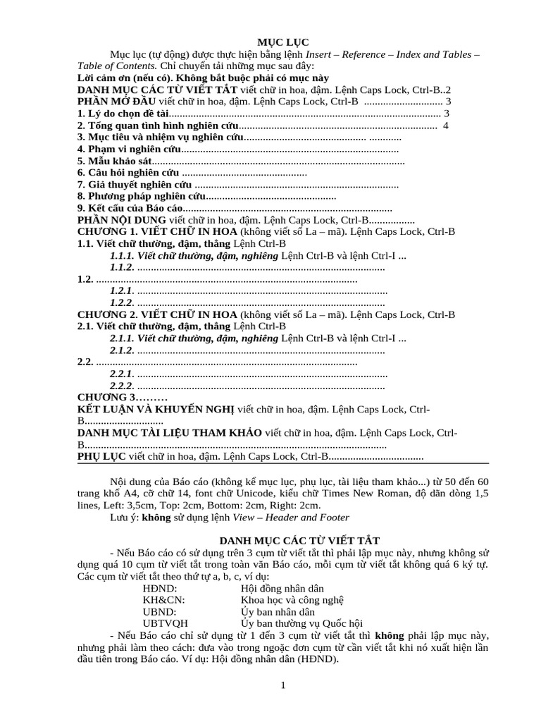 Mẫu Đề Cương NCKH - Final | PDF