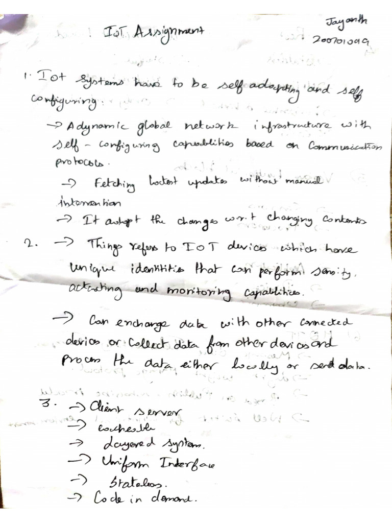 200701099_IOT ASSIGNMENT -1 | PDF