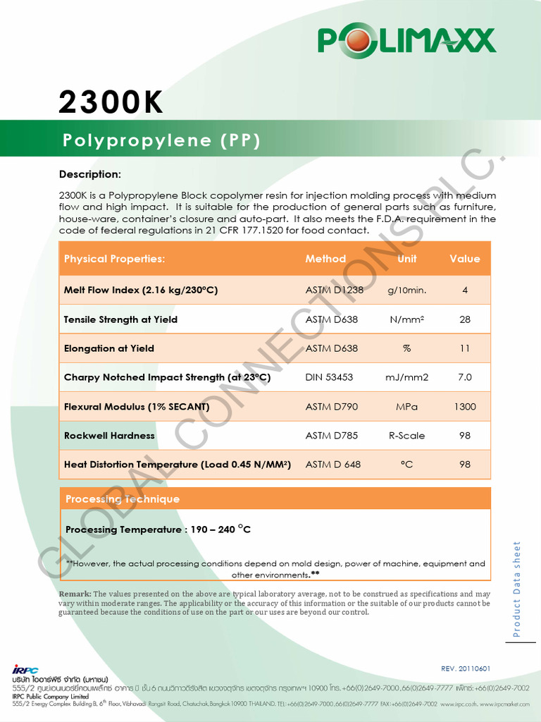 10312-027-087026p Polimaxx 2300 K Tds | PDF | Applied And ...