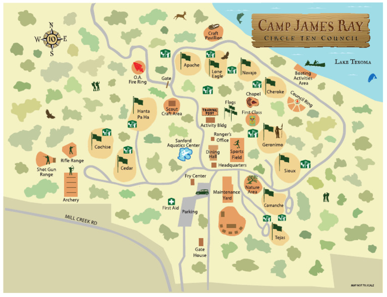 Camp James Ray Map | PDF