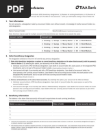 Payable-On-Death - POD - Beneficiary (Ies) Designation - Change Form ...