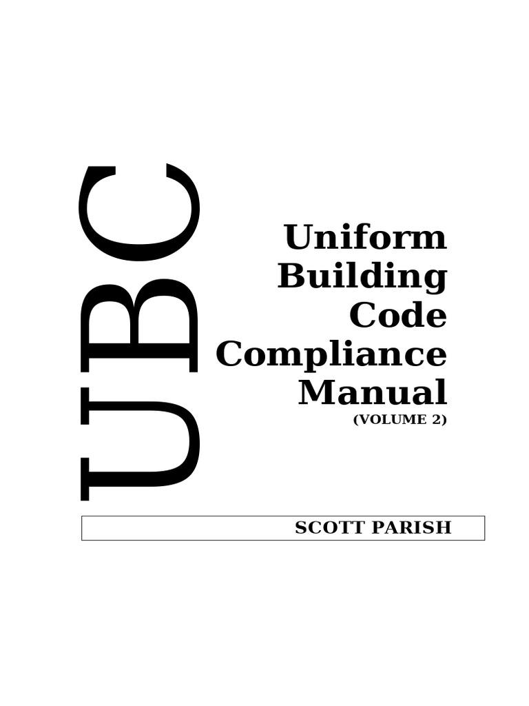 UBC-Uniform Building Code 1997 (Cover) | PDF | Masonry | Concrete
