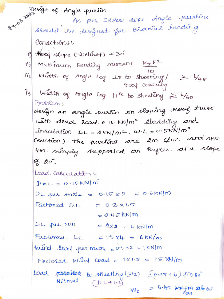 Angle Purlin (1) | PDF