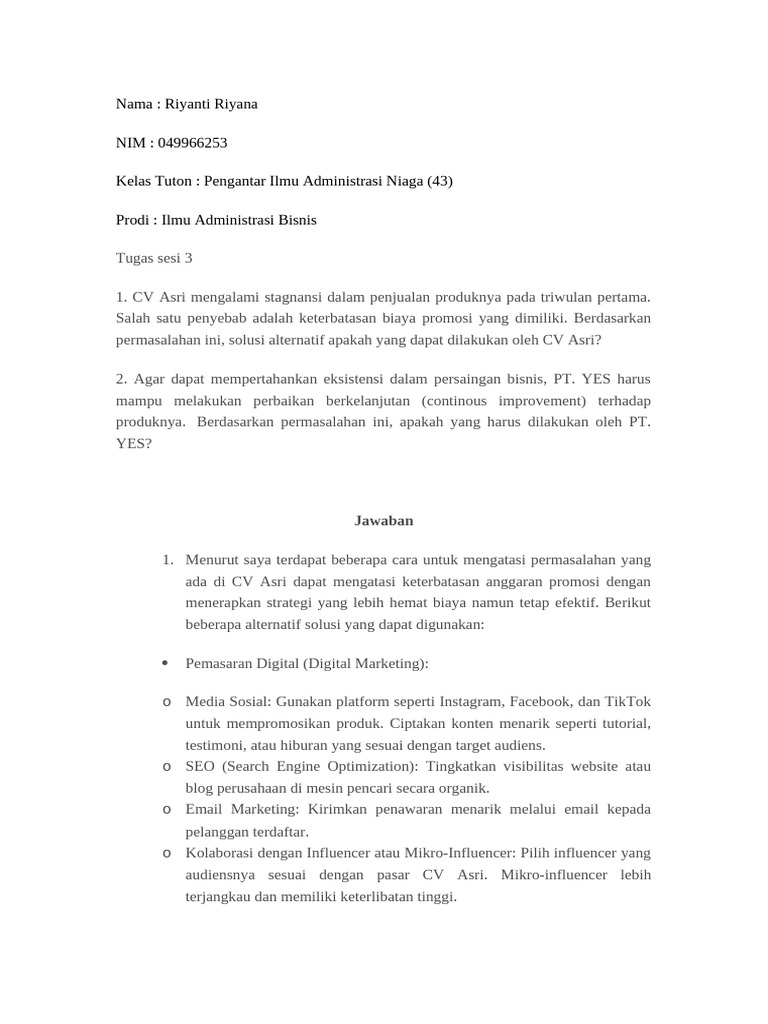 Pengantar Ilmu Administrasi Niaga | PDF