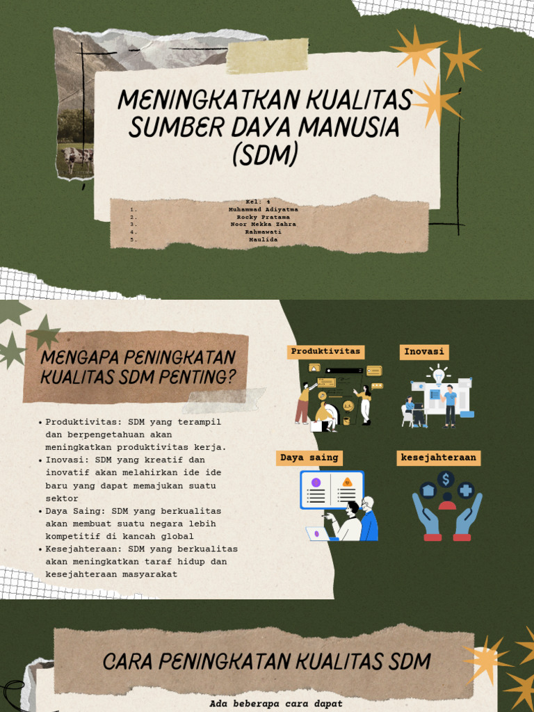 Presentasi Sumber Daya Alam Kolase Hijau Tua Cokelat PDF | PDF