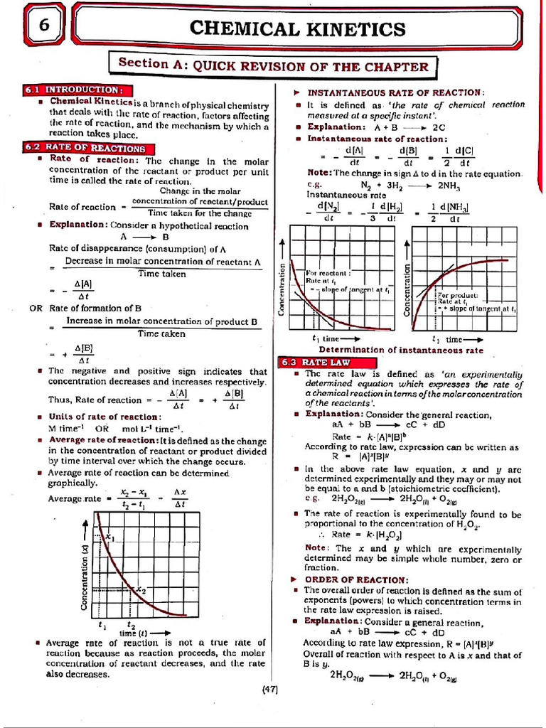 Chemical Kinetics | PDF