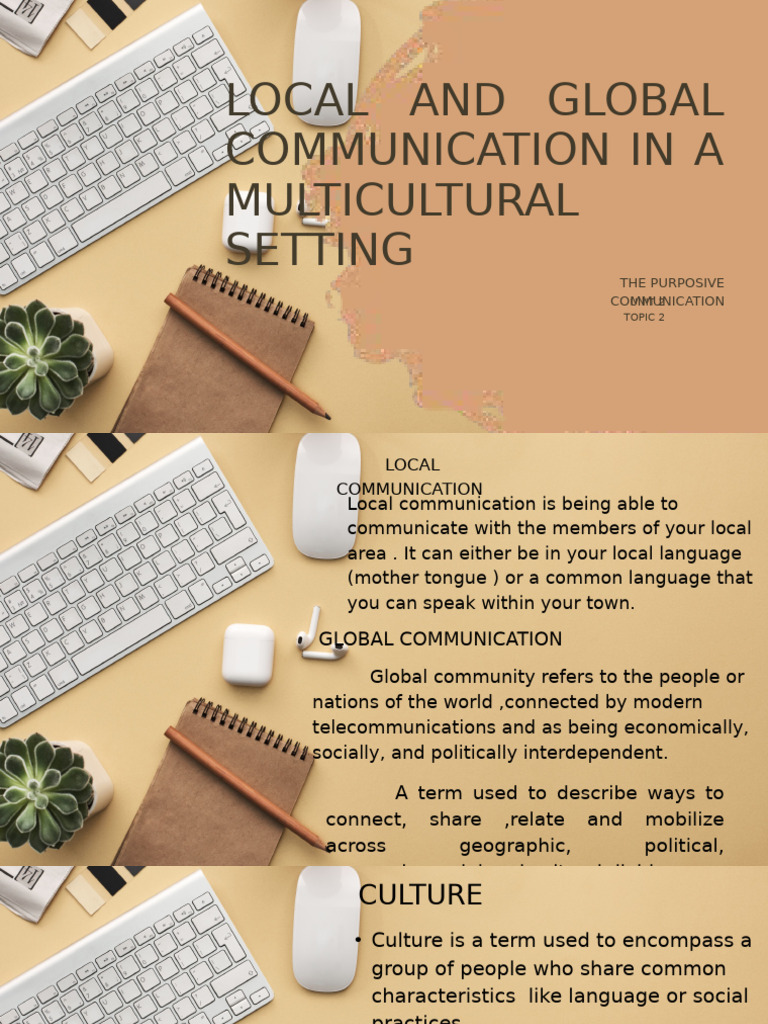 Local and Global Communicatio | PDF | Social Psychology | Cultural ...