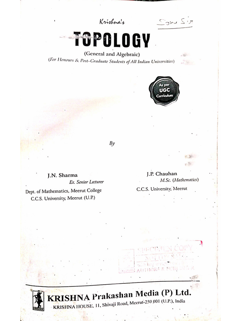 Topology Book 1-6 Unit | PDF