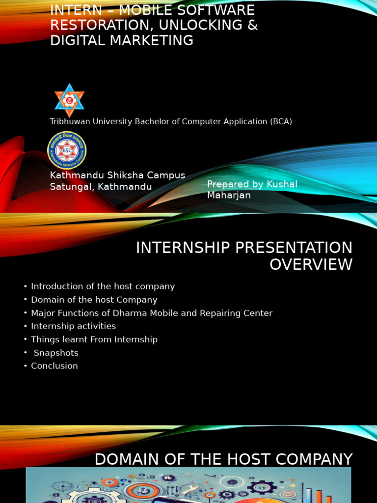 Mobile Software Internship Overview | PDF