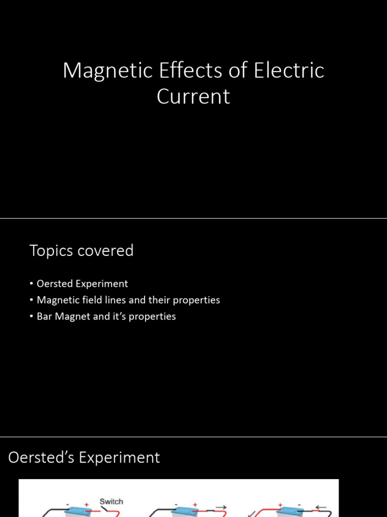 Magnetic Effect of Electric Current | PDF | Fuse (Electrical ...