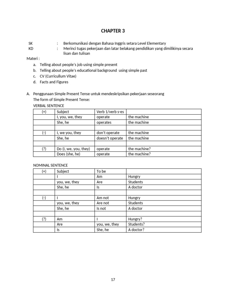 CHAPTER 3 | PDF | Subject (Grammar) | Grammar