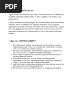 Holcim Portland Cement Type 1 Specs | PDF | Concrete | Cement