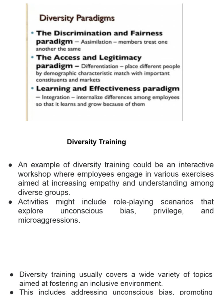 Diversity Training | PDF | Social Psychology | Behavioural Sciences