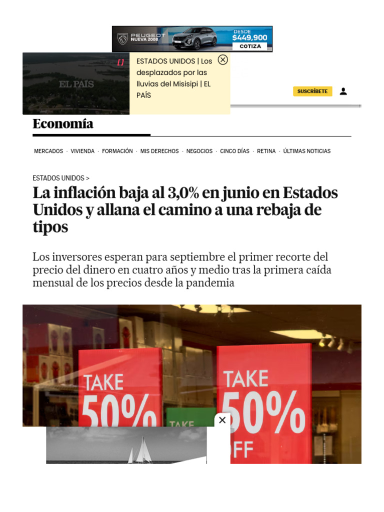 La Inflación Baja Al 3,0% en Junio en Estados Unidos y Allana El Camino ...