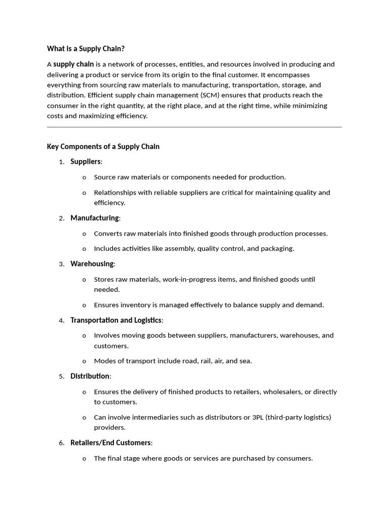 SMCTV | PDF | Supply Chain | Supply Chain Management