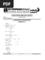 Case Based Questions - Aithmetic Progressions - Mathematics (Maths ...