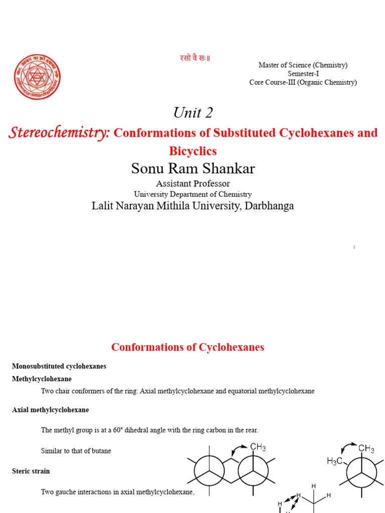 Cyclohexane Conformations Explained | PDF | Conformational Isomerism ...
