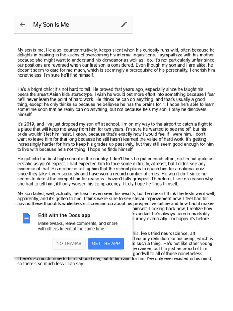 My Son Is Me Pdf Courage