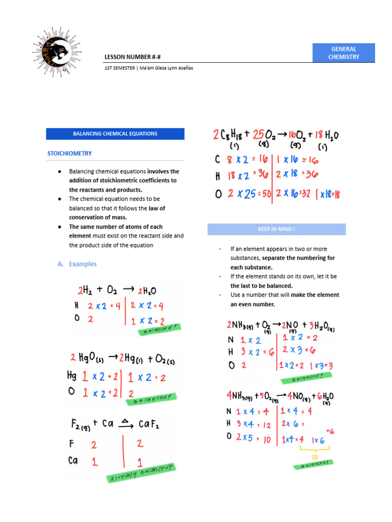 GEN-CHEM-REVIEWER | PDF | Gases | Chemical Reactions