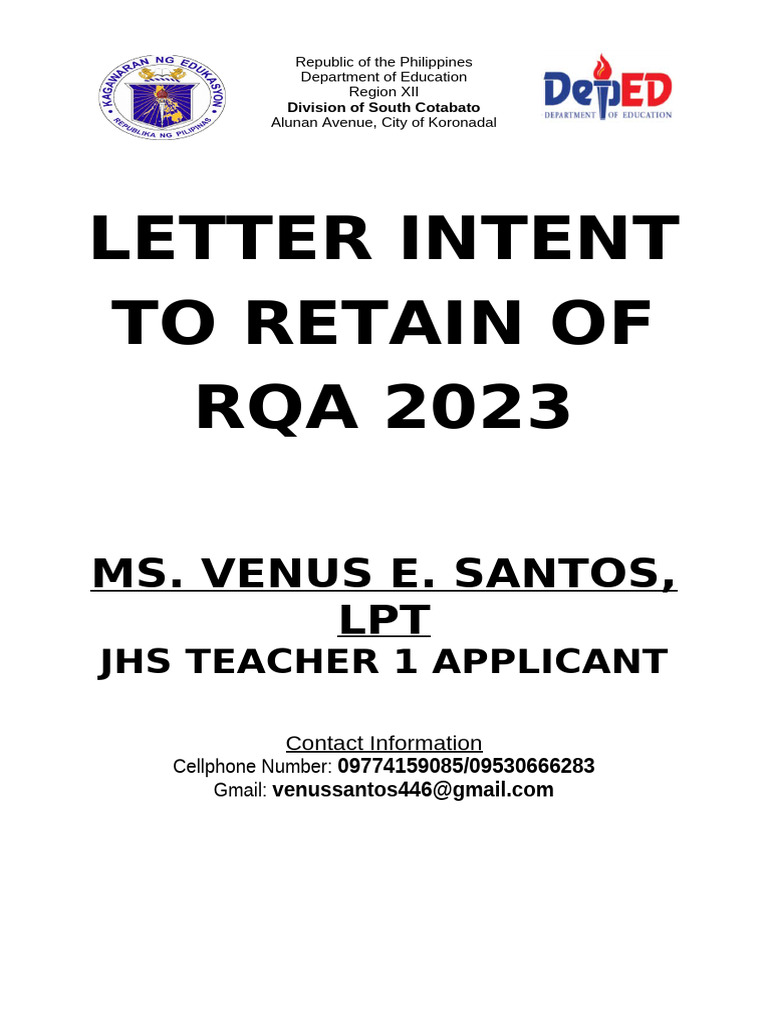 Front Pages (Pertinent Letter) | PDF